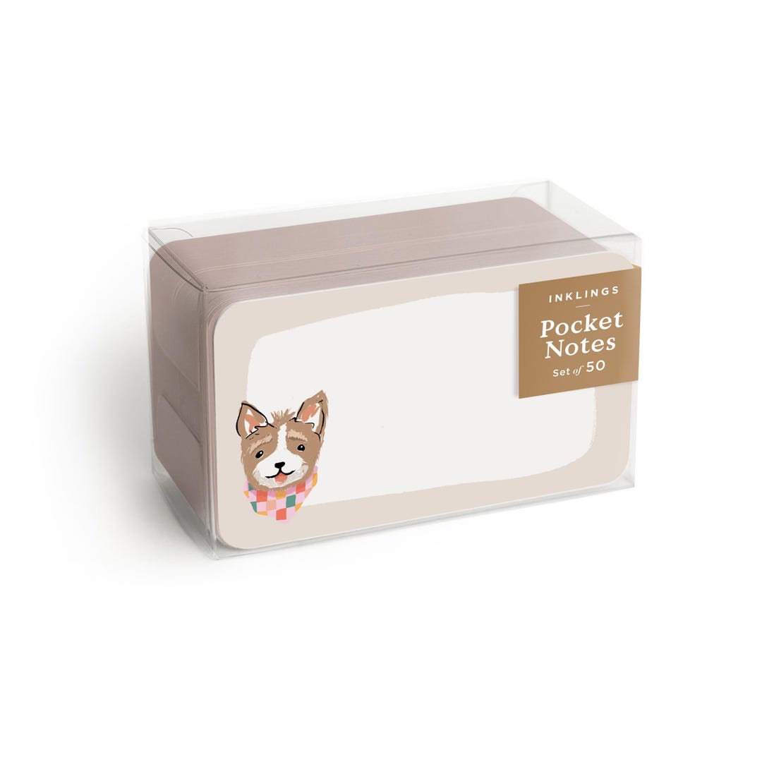 Puppy Pocket Notes™ - Box of 50 Lunchbox Notes, Tiny Cards, Miniature ...