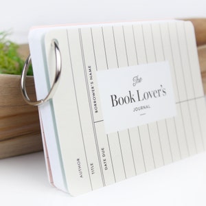 Book Lover's Journal With Borrowed Book Log, Bibliophile Gift - Etsy