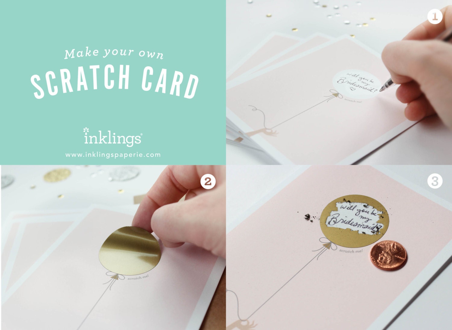 Scratch-off Birthday Card // Gold Balloon // Write in Birthday - Etsy