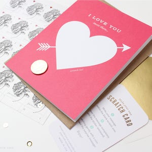 Scratch-off Love Card // Write Your Own Message, I Love You Card ...