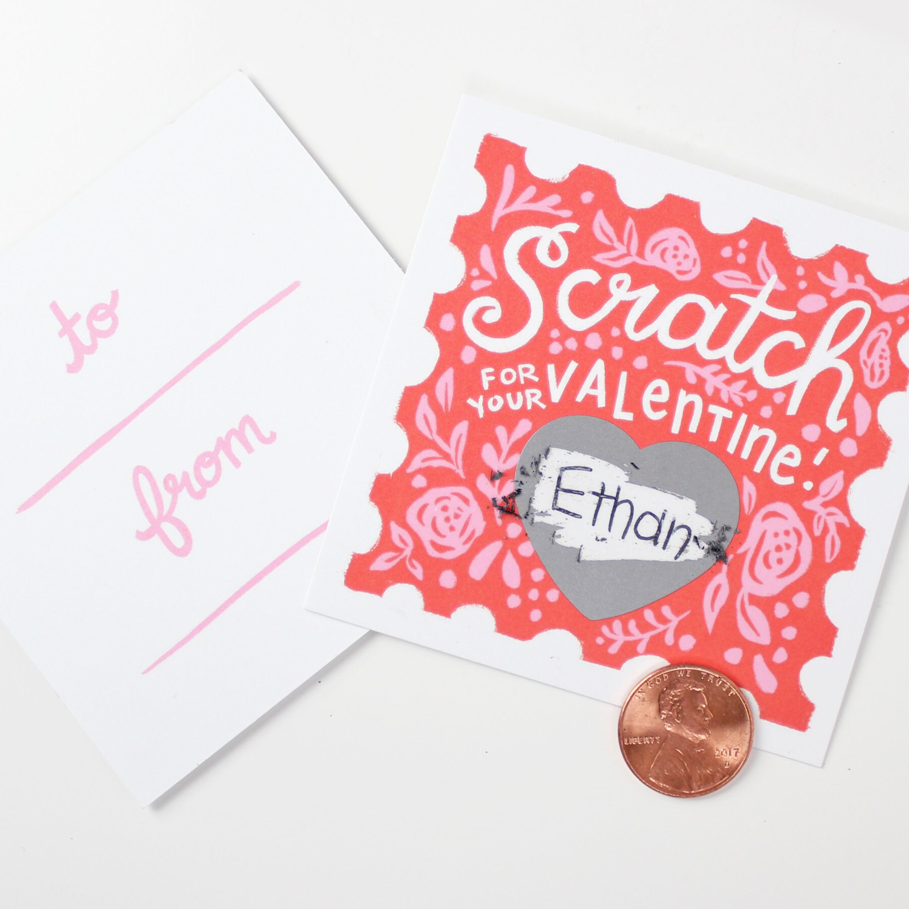 Scratch-off Valentines // Kids DIY Valentines, Unique Valentines, Love ...