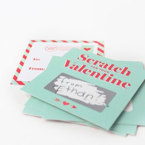 Scratch-off Valentines // Kids DIY Valentines, Unique Valentines, Love ...