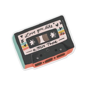 3" Vinyl Sticker // Mix Tape - Etsy
