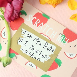 Teacher Scratch-off Mini Notes // Teacher Gift, Back to School ...