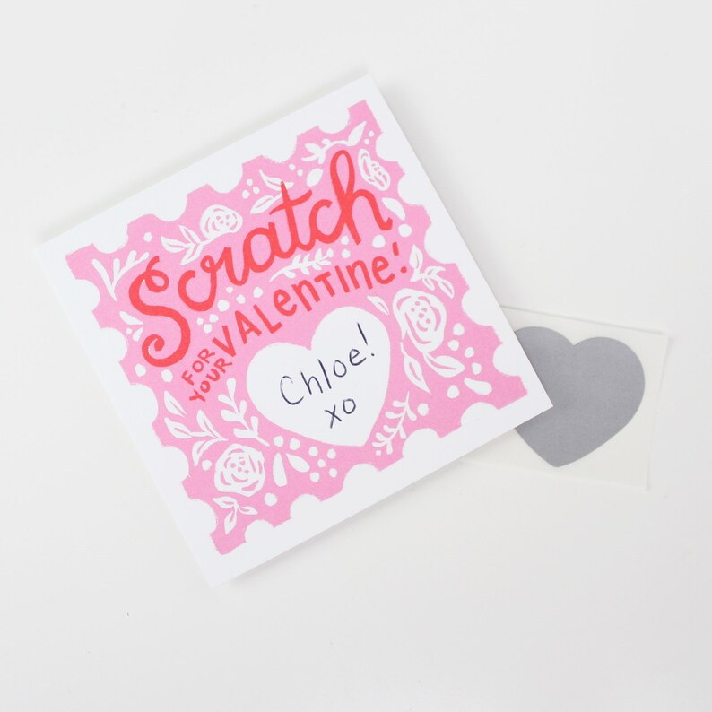 Scratch-off Valentines // Kids DIY Valentines, Unique Valentines, Love ...