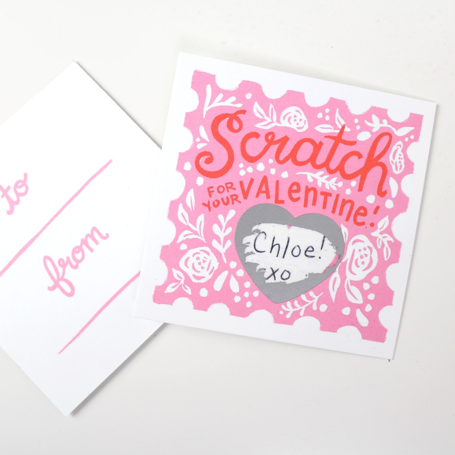 Scratch-off Valentines // Kids DIY Valentines, Unique Valentines, Love ...