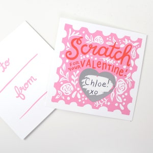 Scratch-off Valentines // Kids DIY Valentines, Unique Valentines, Love ...