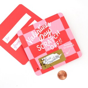 Scratch-off Valentines // MAKE YOUR OWN Retro Checker Valentines ...