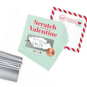 Scratch-off Valentines // Kids DIY Valentines, Unique Valentines, Love ...