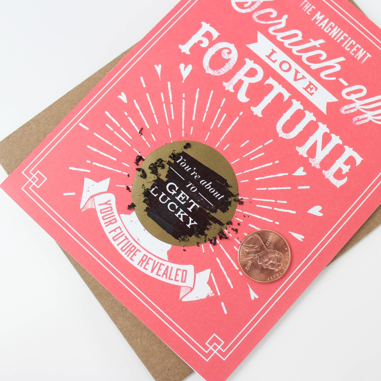 Scratch-off Fortune Card // Anniversary Card Valentine Card | Etsy