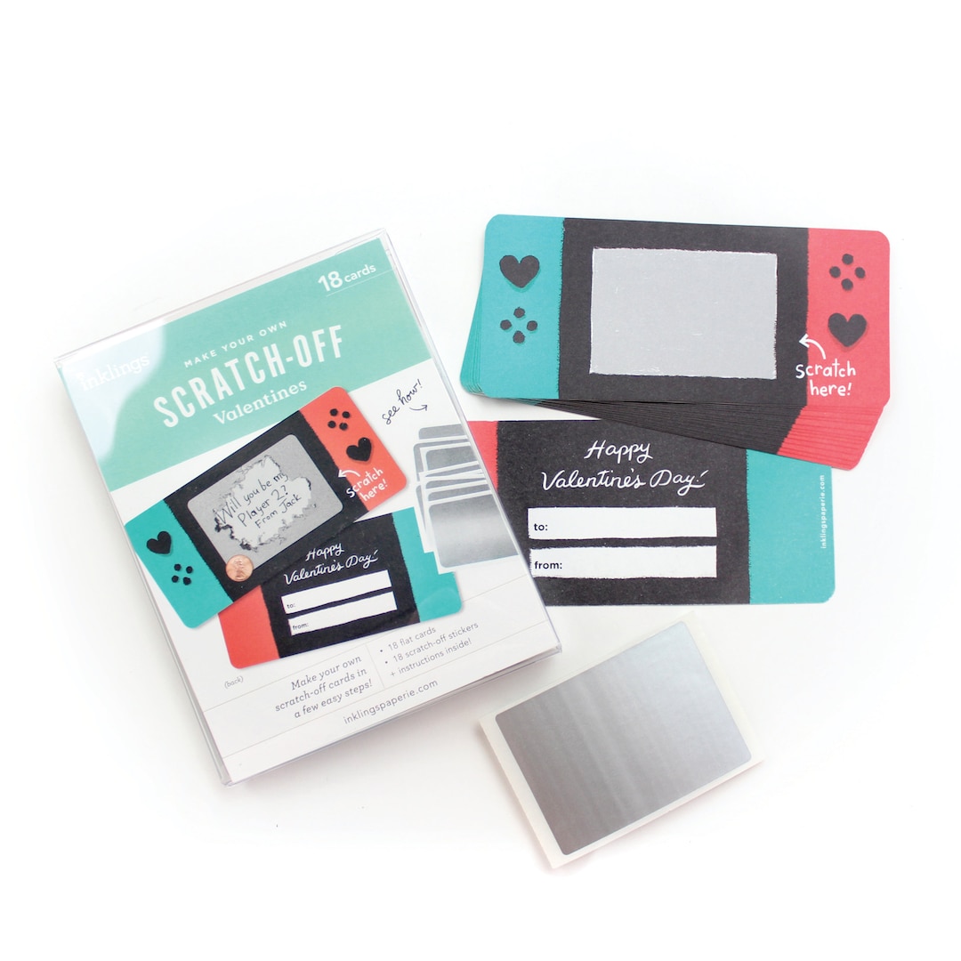 Scratch-off Valentines // DIY Game-on Valentines, Cool Valentines, Love ...