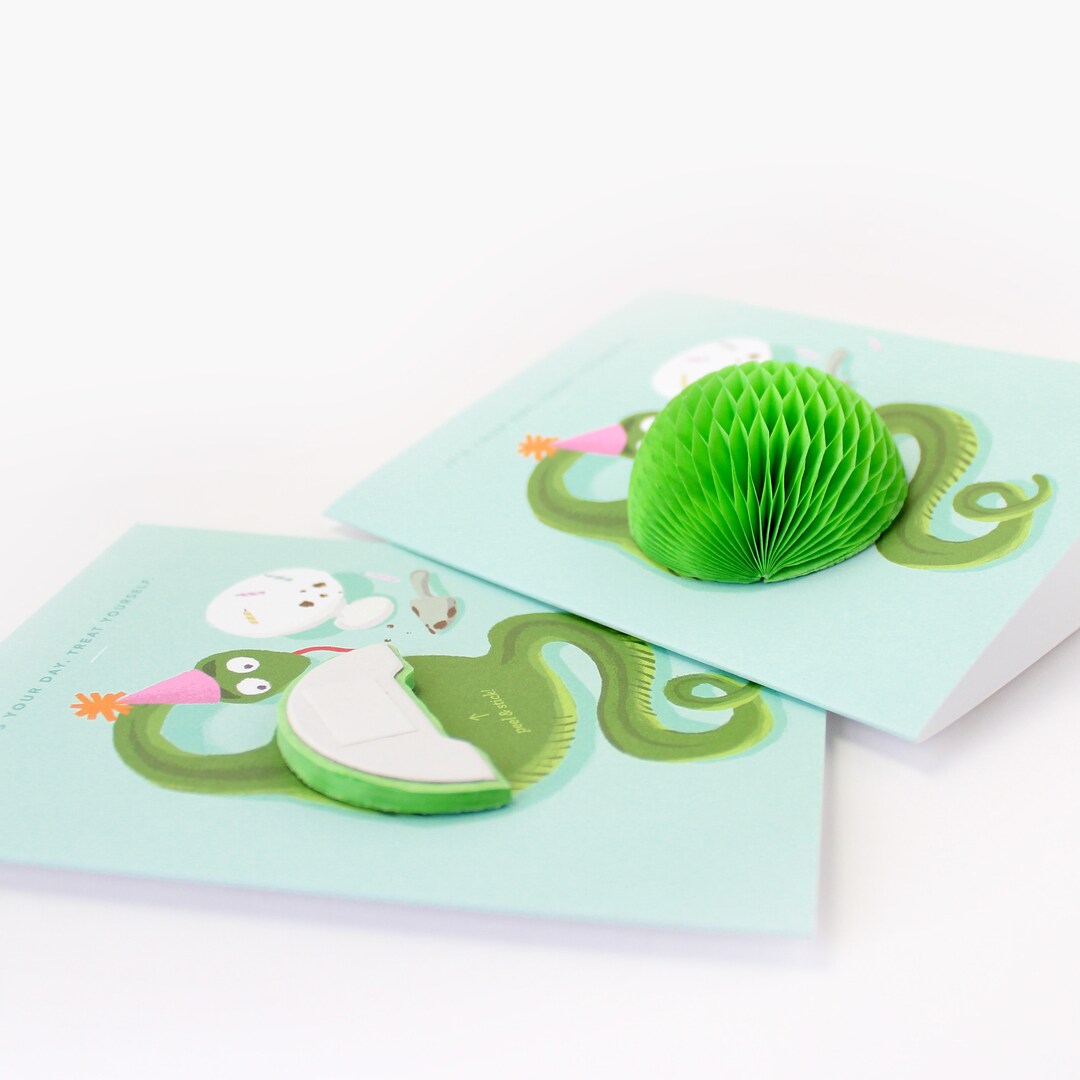Pop-up Snake Birthday Card - Etsy