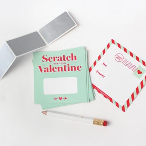 Scratch-off Valentines // Kids DIY Valentines, Unique Valentines, Love ...