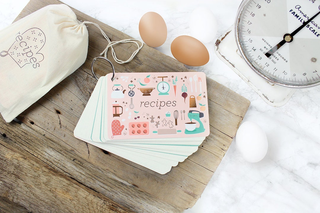Recipe Ring // Recipe Cards Recipe Book Housewarming Gift - Etsy