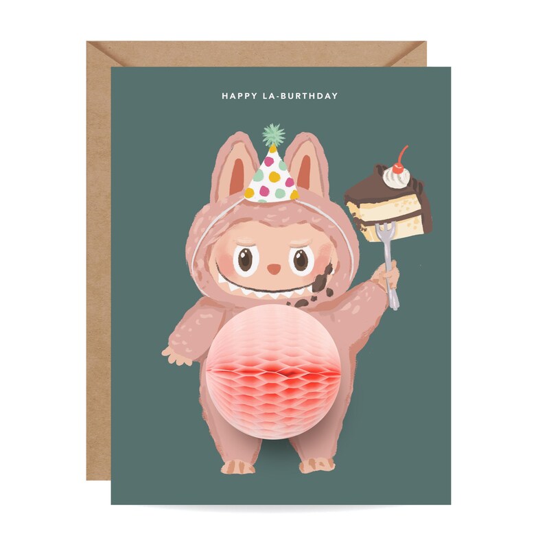 Labubu Birthday Card - Etsy