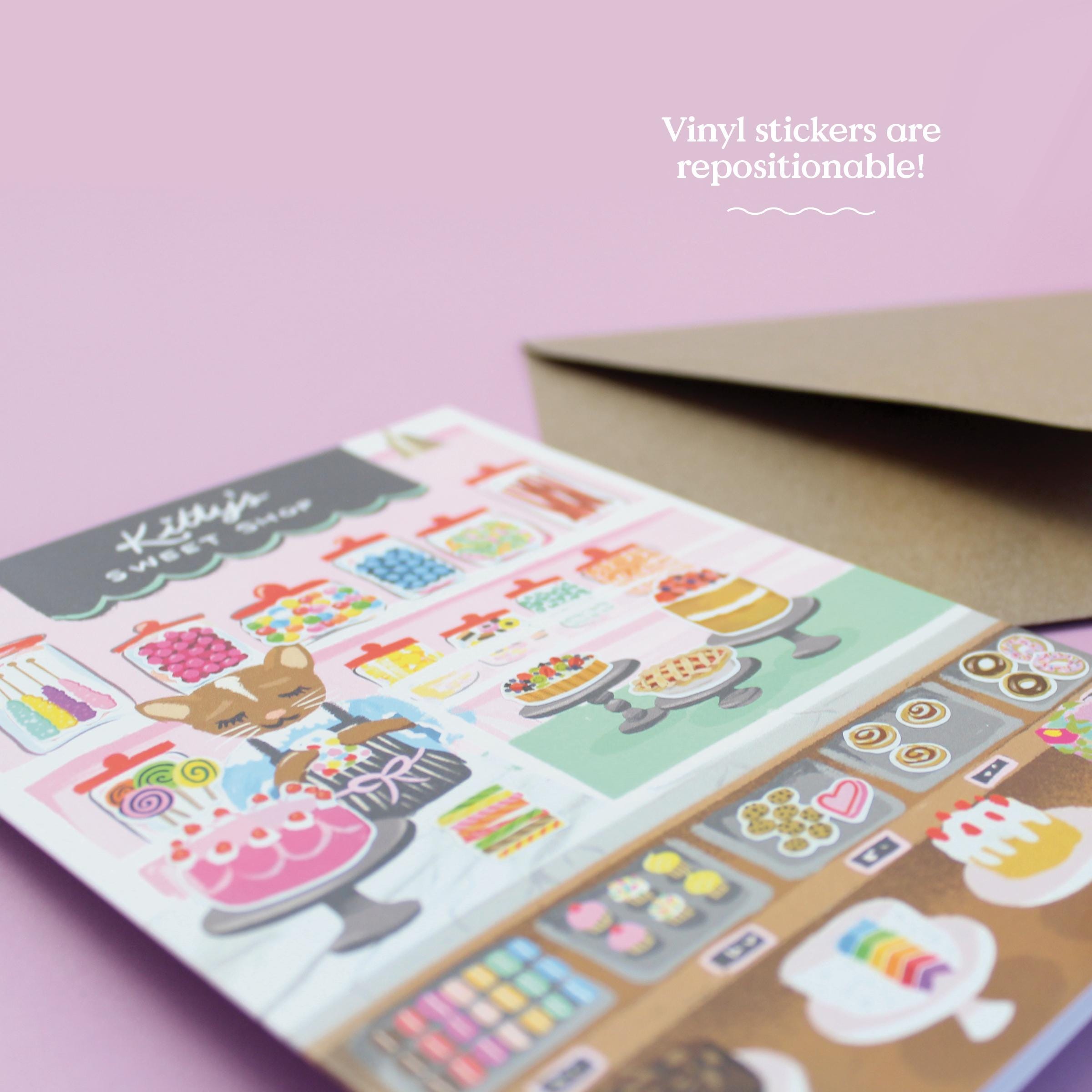 Sticker Scene Card - Sweet Shop - Etsy