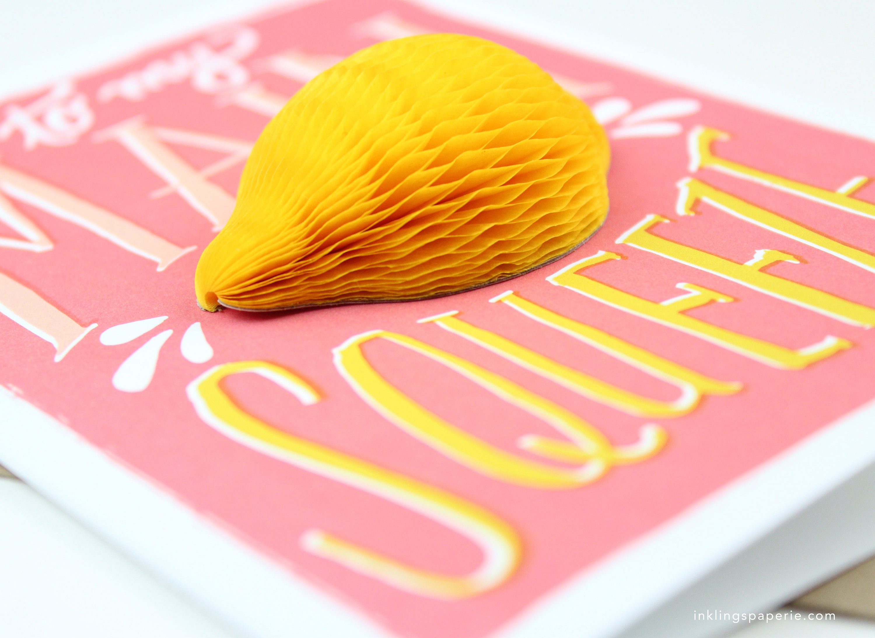 Pop-up Greeting Card // Lemon 'to My Main Squeeze' // - Etsy