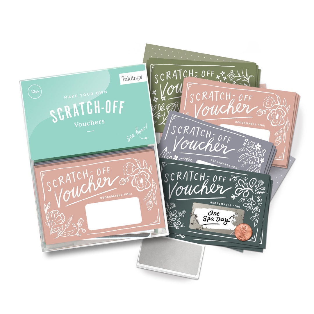 Scratch-off Vouchers // Birthday Gift for Her, Mother's Day Gift ...