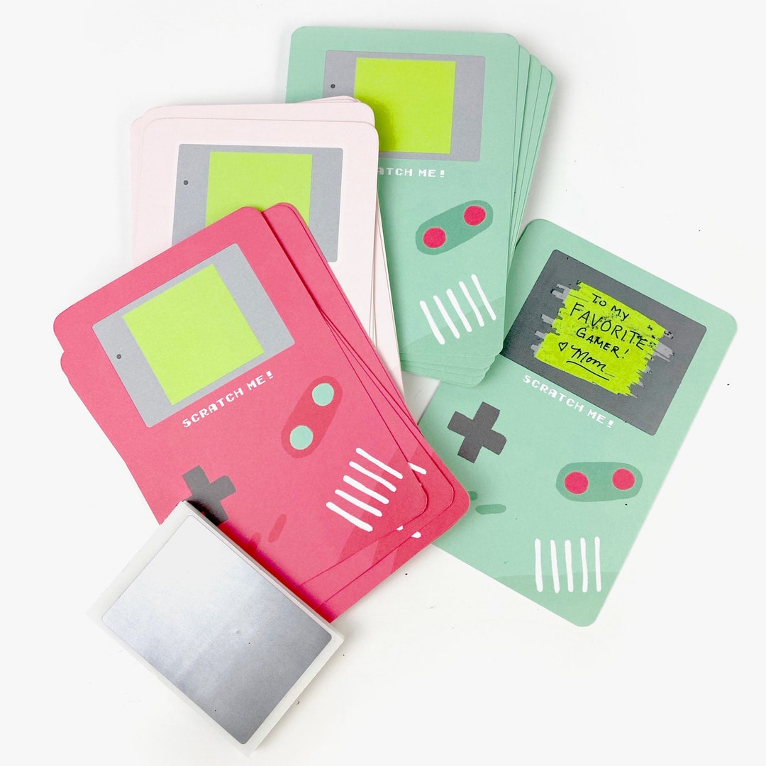 Scratch-off Valentines // 18 DIY Gamer Valentines, Cool Valentines ...