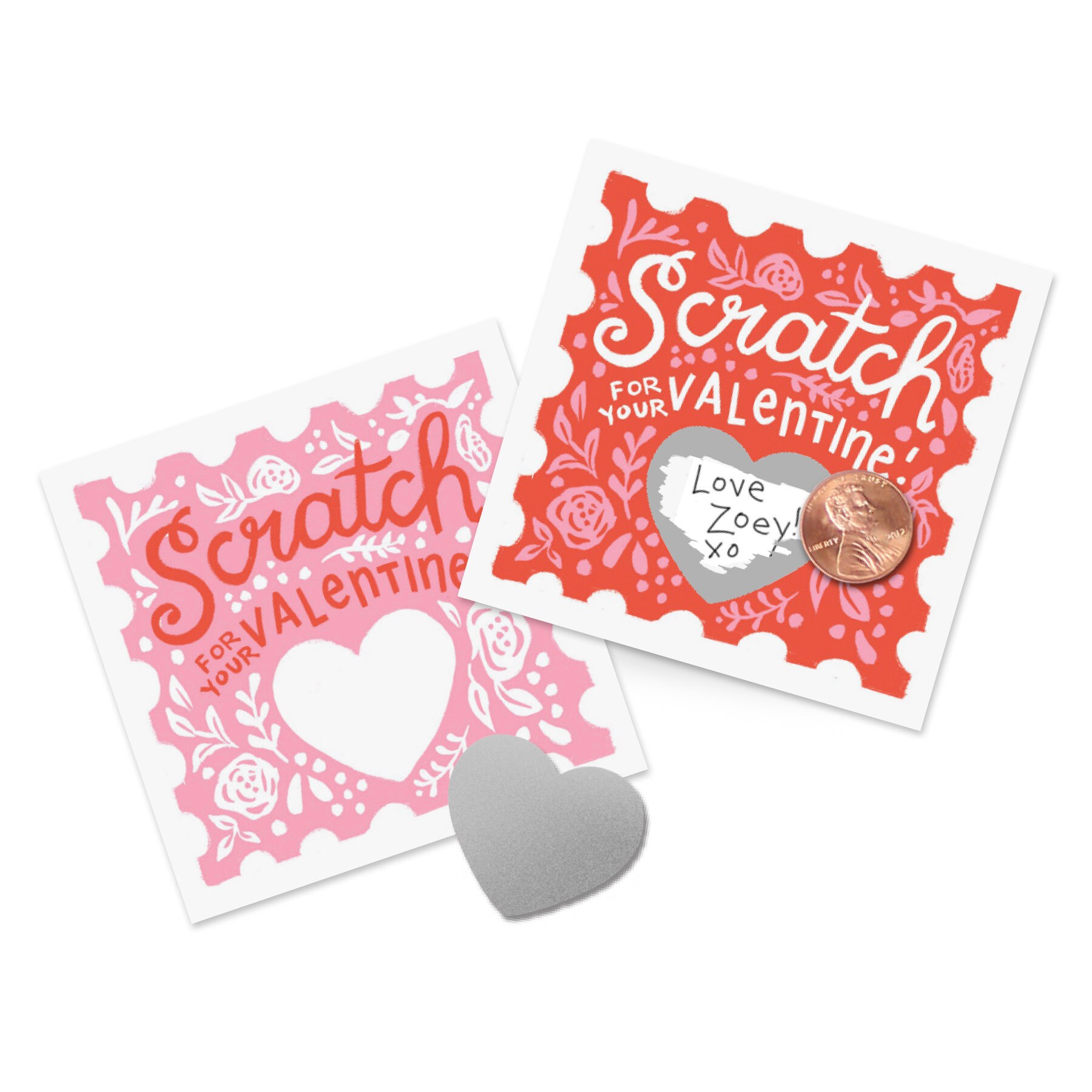 Scratch-off Valentines // Kids DIY Valentines, Unique Valentines, Love ...