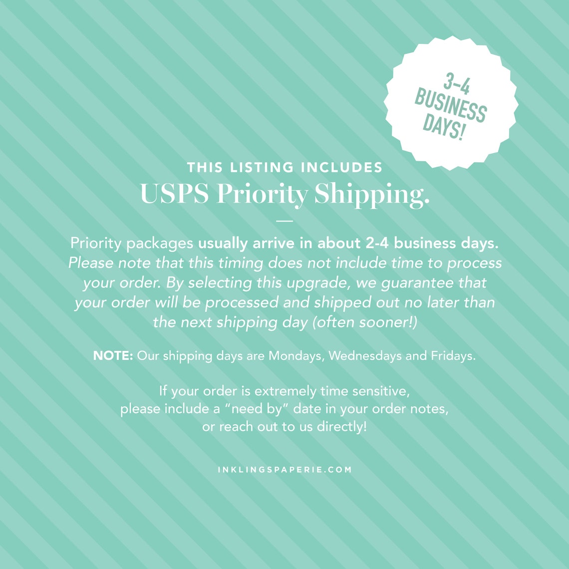 Priority Shipping Upgrade // Add-on for Orders Within the U.S. - Etsy