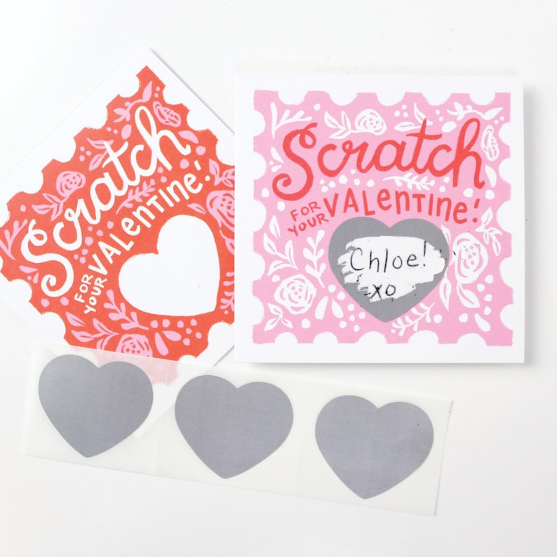 Scratch-off Valentines // Kids DIY Valentines, Unique Valentines, Love ...