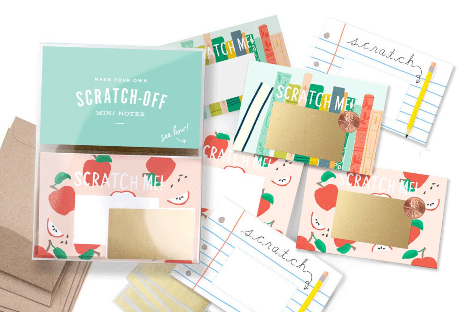 Teacher Scratch-off Mini Notes // Teacher Gift Back to | Etsy