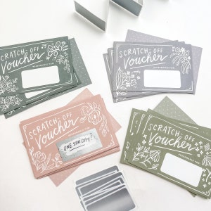 Scratch-off Vouchers // Birthday Gift for Her, Mother's Day Gift ...