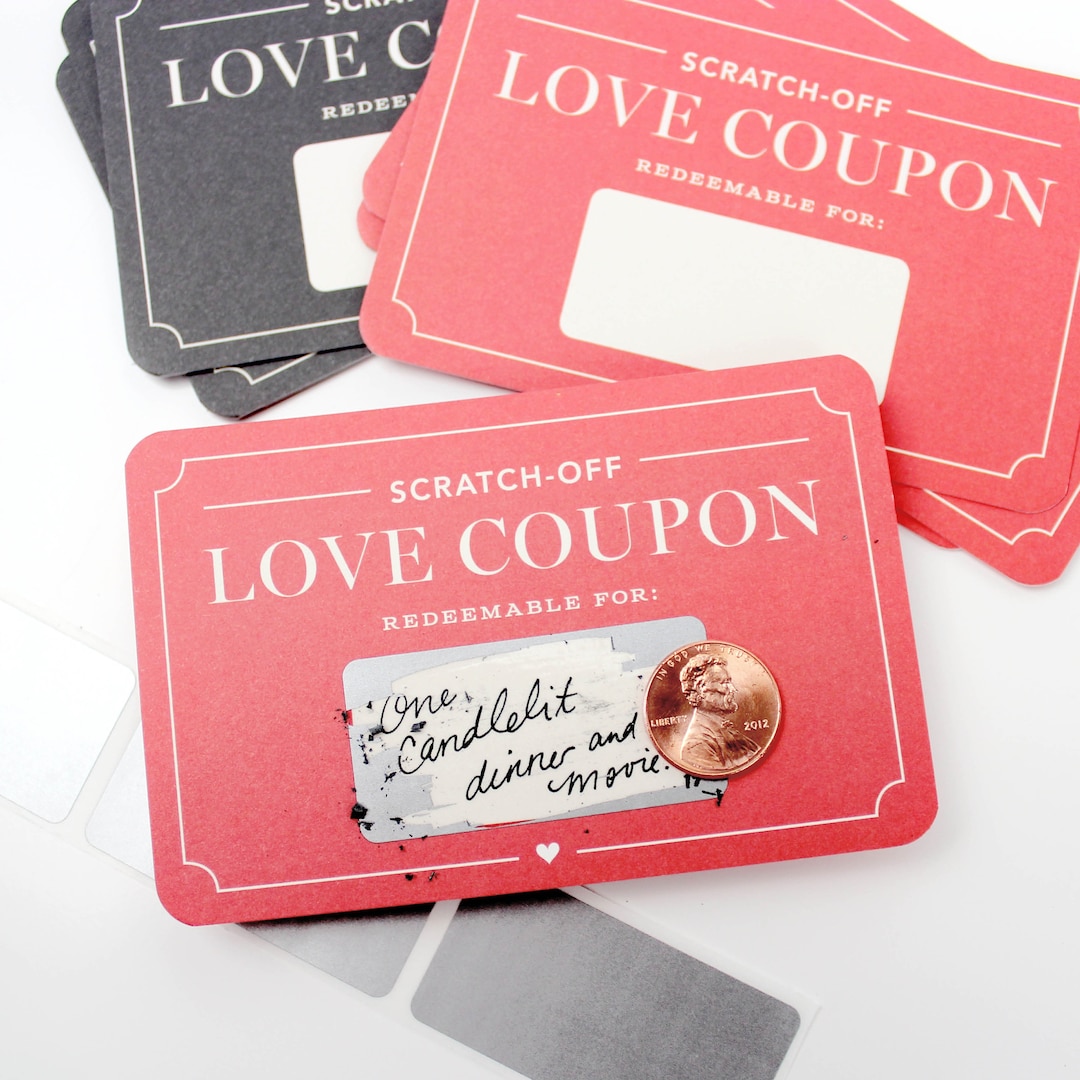 Scratch-off Love Coupons // DIY Valentines, Love Coupons, Sexy ...