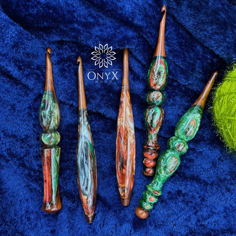 Resin Crochet Hook Set - Etsy
