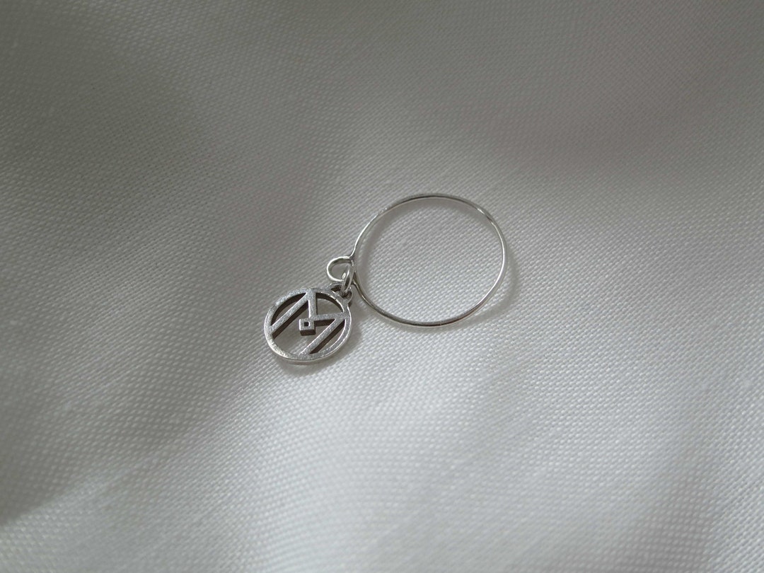 Initials Ring, Personalized Ring, Name Ring, Letter Ring, Custom Initial Ring, Silver Initial ...