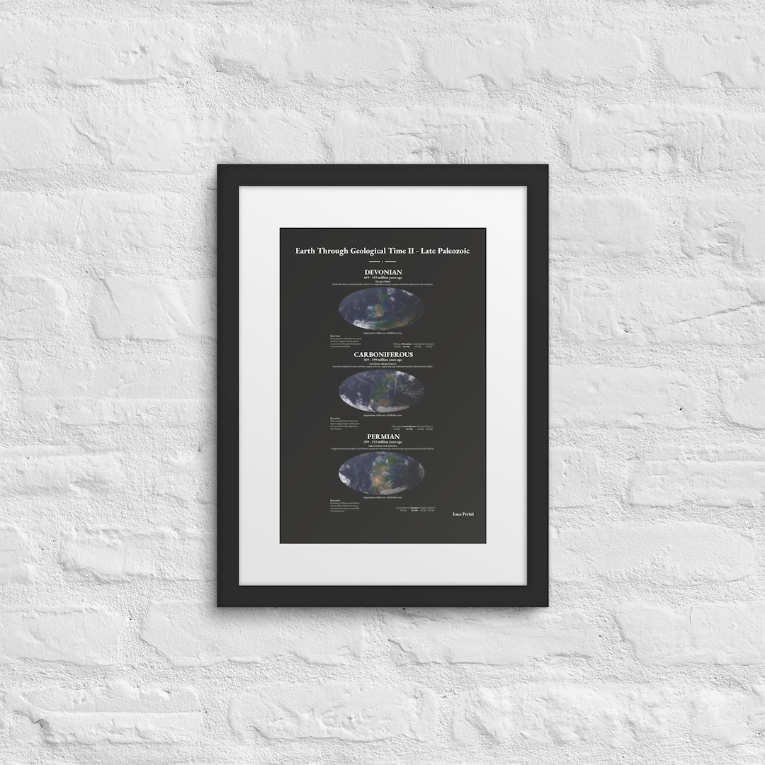 Geological Time Poster II – Earth History Map Set – Paleogeographic ...