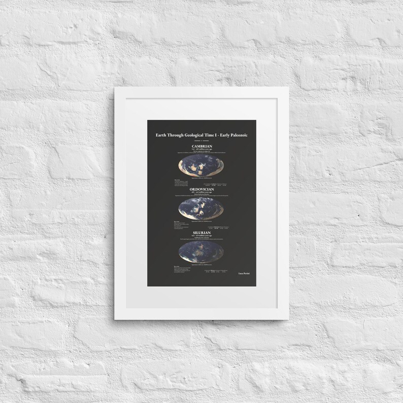 Geological Time Poster – Earth History Map Set – Paleogeographic ...