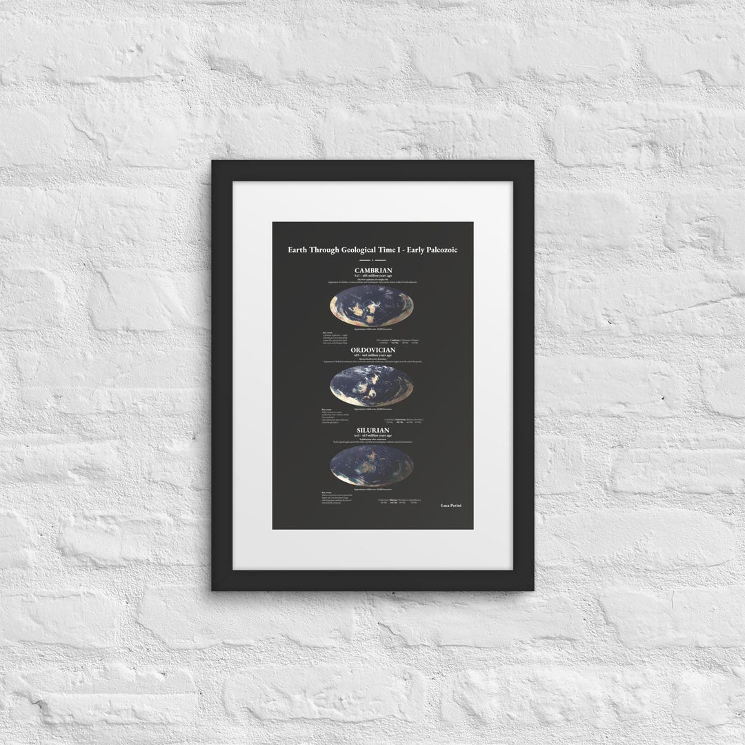 Geological Time Poster – Earth History Map Set – Paleogeographic ...