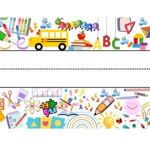 Editable Printable Student Desk Name Tag | Colorful Elementary ...