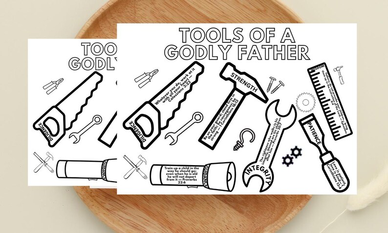 Christian Fathers Day Coloring Page, Father's Day Craft Sunday School ...