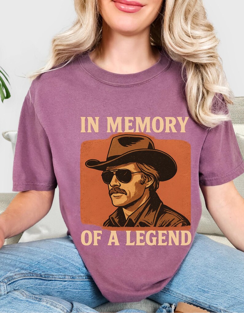 Robert Redford Tribute Shirt: Vintage Cowboy Graphic Comfort Colors Tee ...