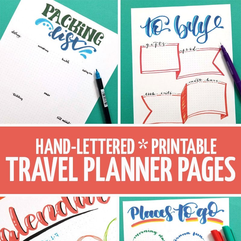 Traveling Guide Calligraphy - Etsy