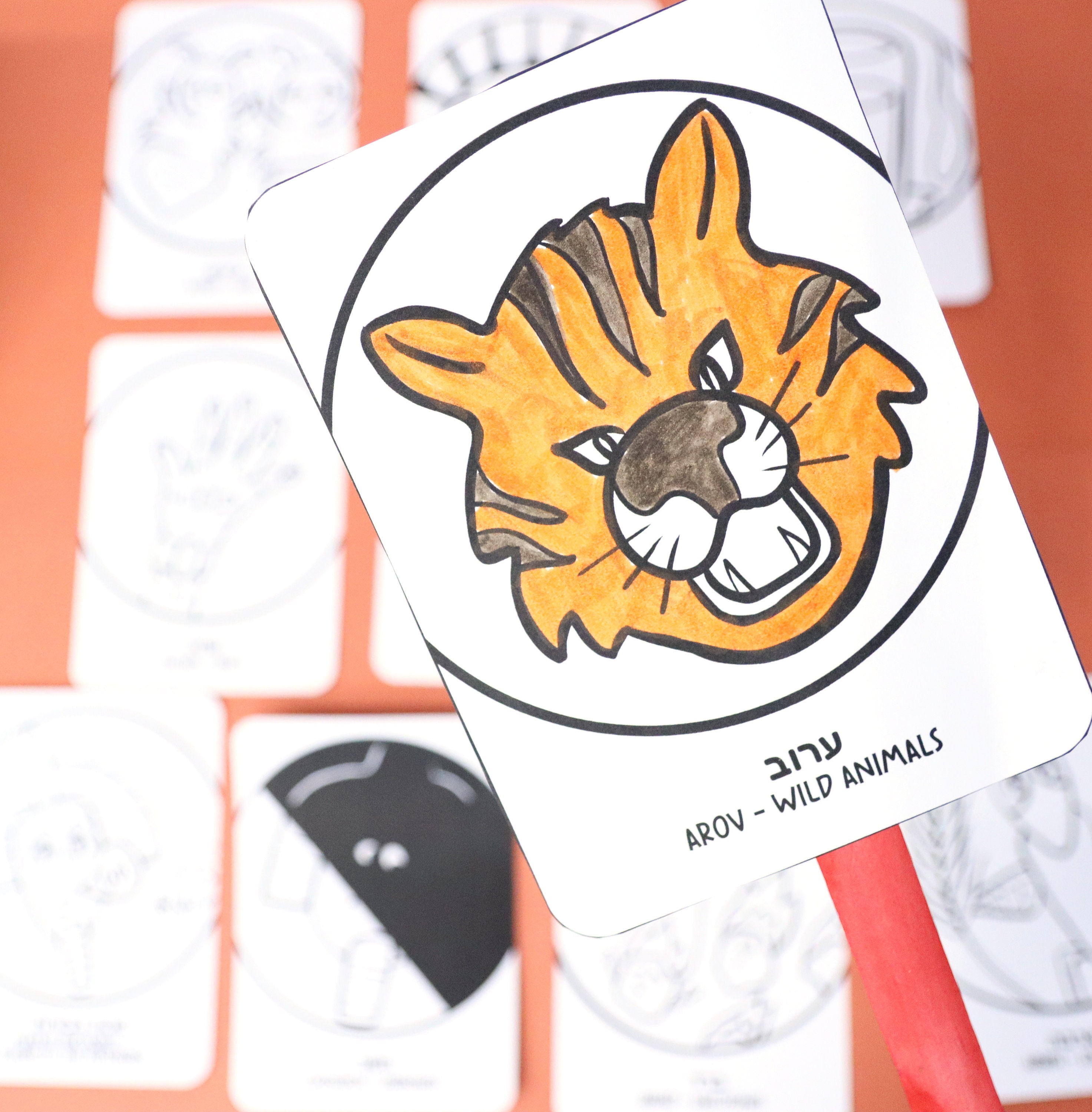 COLOR-IN Ten Plagues Flash Cards Passover Craft for - Etsy