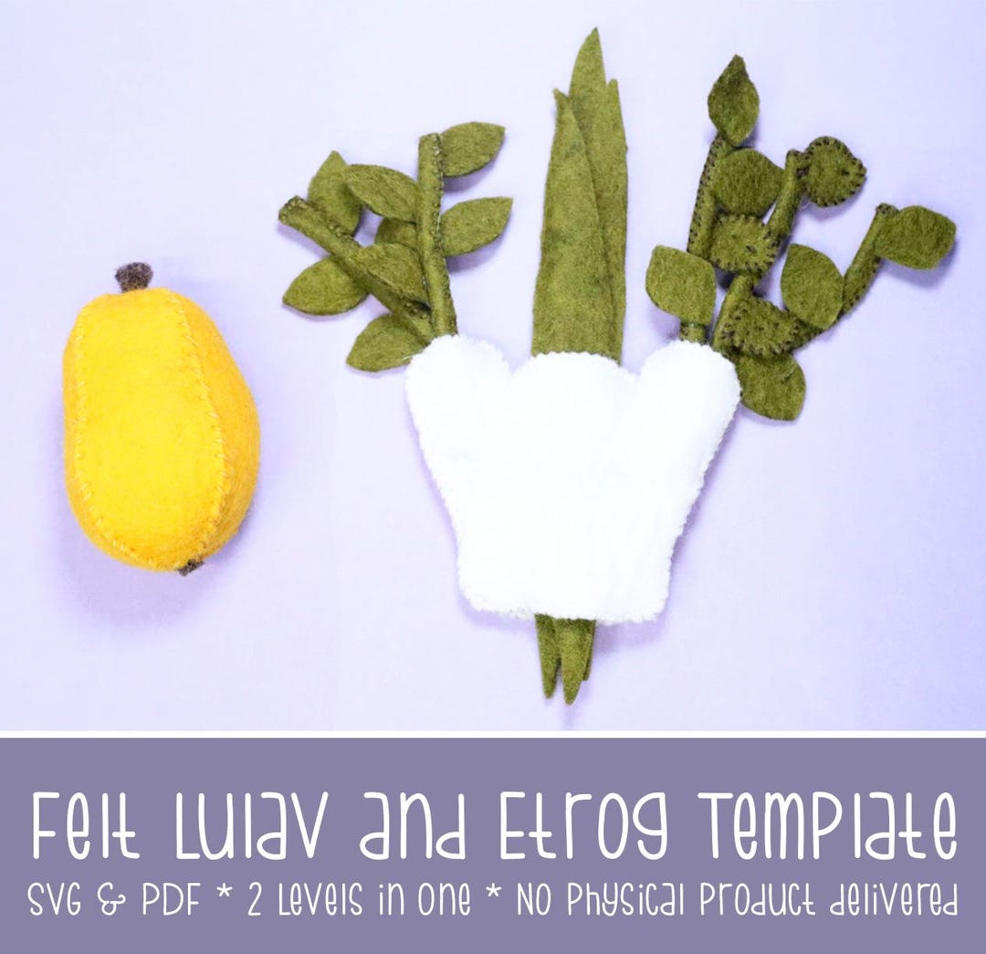 Felt Lulav & Etrog Template | DIY Toy for Toddlers and Preschoolers ...