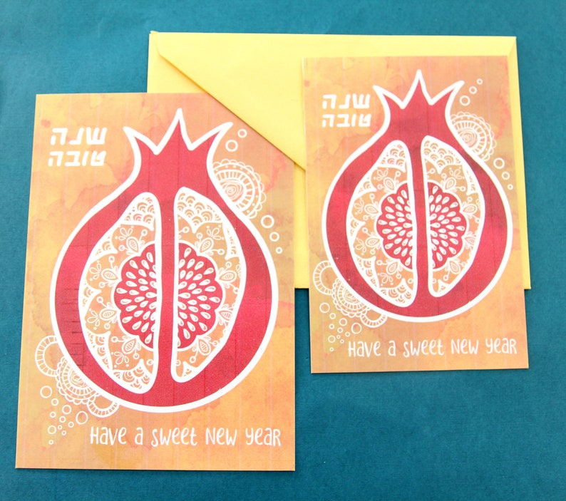 Rosh Hashanah Cards Printable Shana Tova Art Cards for the - Etsy