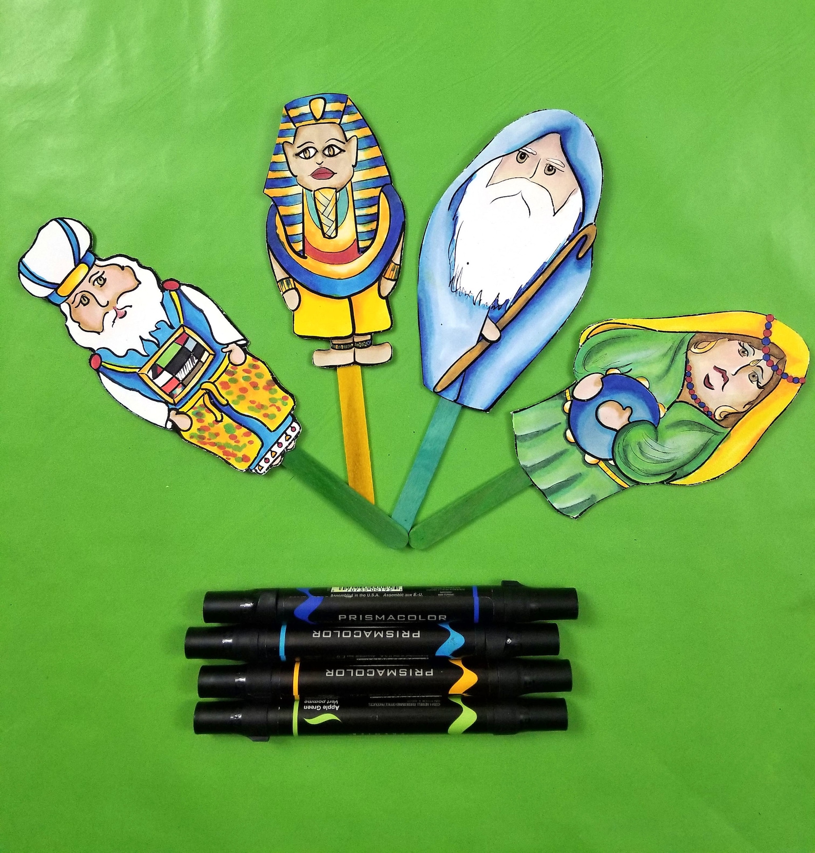 Passover Puppets PUPPETS - Fun Printable Pesach Puppets Coloring Pages ...