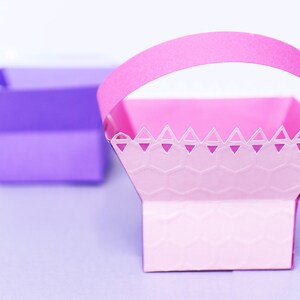 BUNDLE: 4x 3D Paper Basket SVG Cut Files and Pdf Templates | With ...