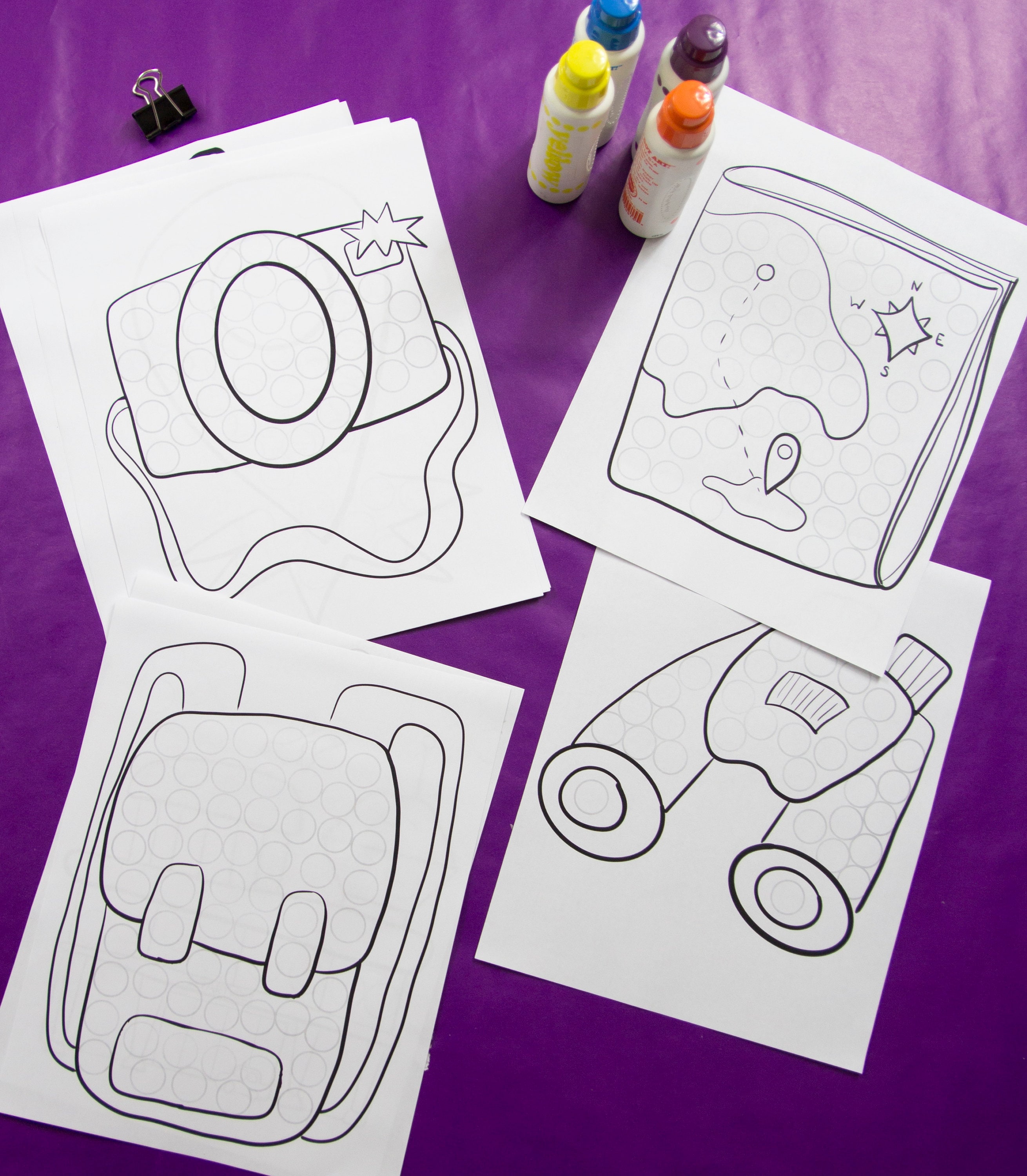 Travel Activities Bundle for Toddlers and Preschool - 18 Do A Dot and ...