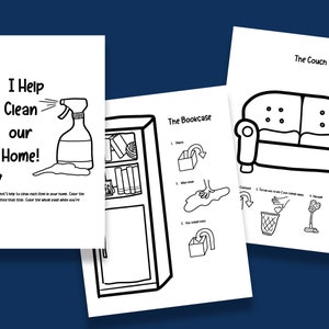 Home Visual Cleaning Binder for Kids Ages 8-12 | Passover or Spring ...