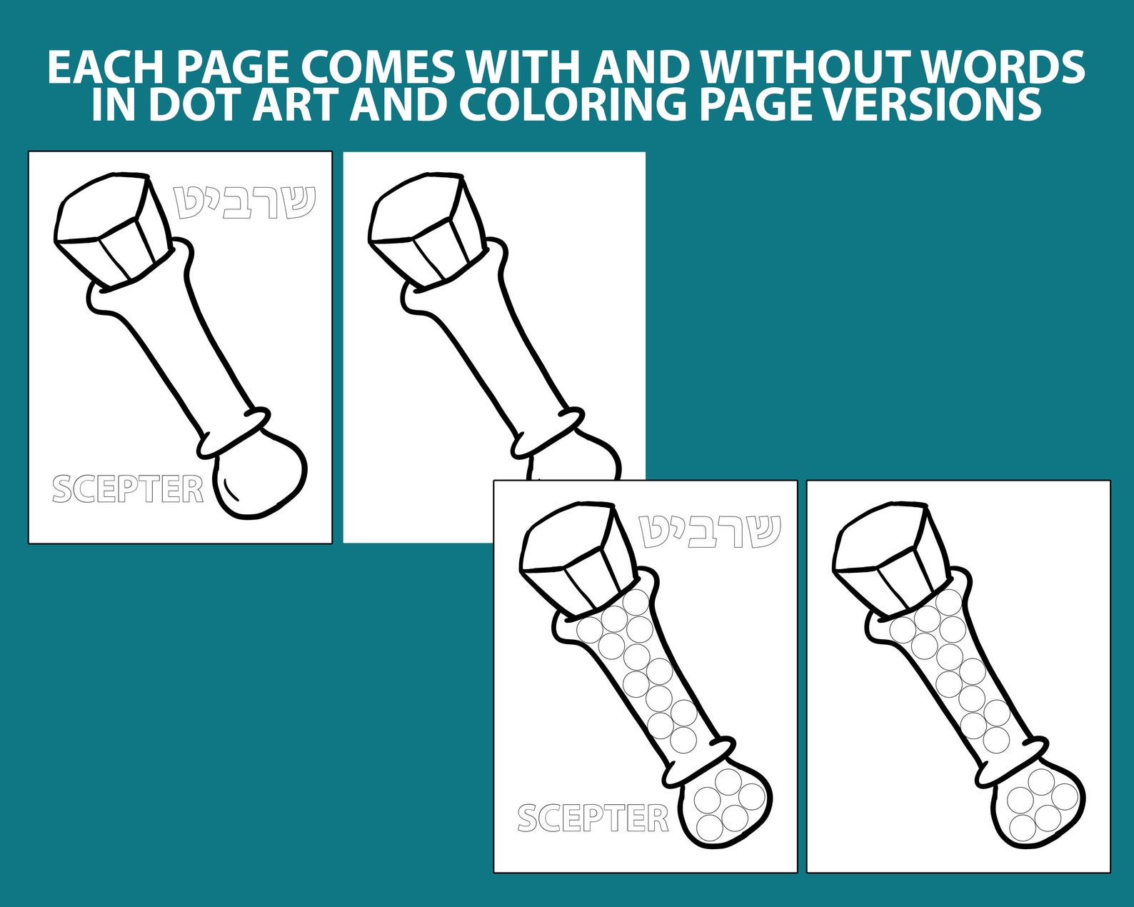 8 PURIM Coloring Pages and Do a Dot - Printable Crafts for Preschoolers ...