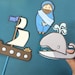 Jonah and the Whale Puppet Craft and Activity - Full Color Paper Toy ...