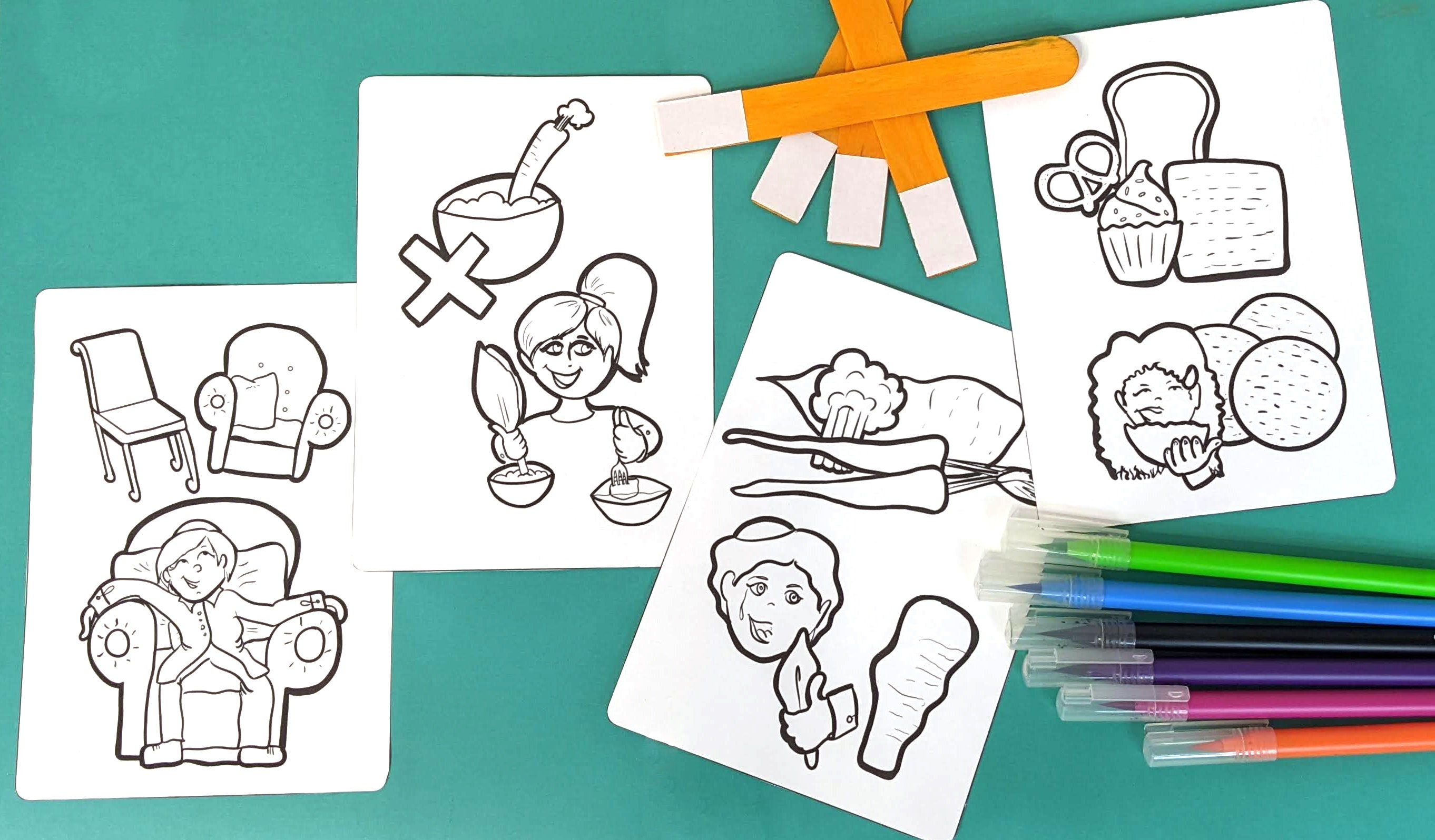 Four Questions of Passover Craft for Preschool Kids Coloring Pages for ...