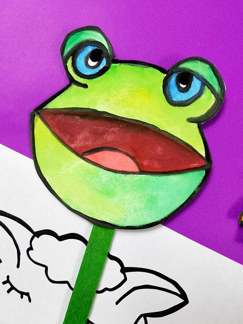 Passover Puppets PUPPETS Coloring Pages Duo - Printable Pesach ...