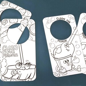 Clean for PASSOVER No Chametz Sign | Door Hanger Craft for Kids ...